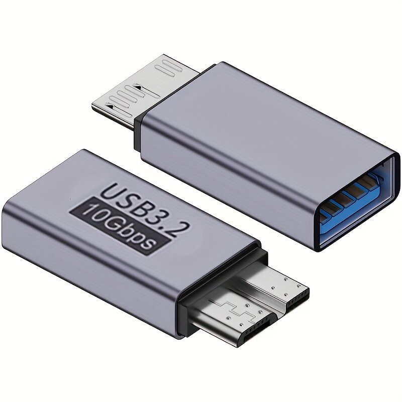 Адаптер-переходник USB 3.1 Micro-B (M) на USB-A (F) и USB Type-C (F), 10 Гбит/с, поддержка зарядки и данных, для жестких дисков и SSD, модель AFM-BM