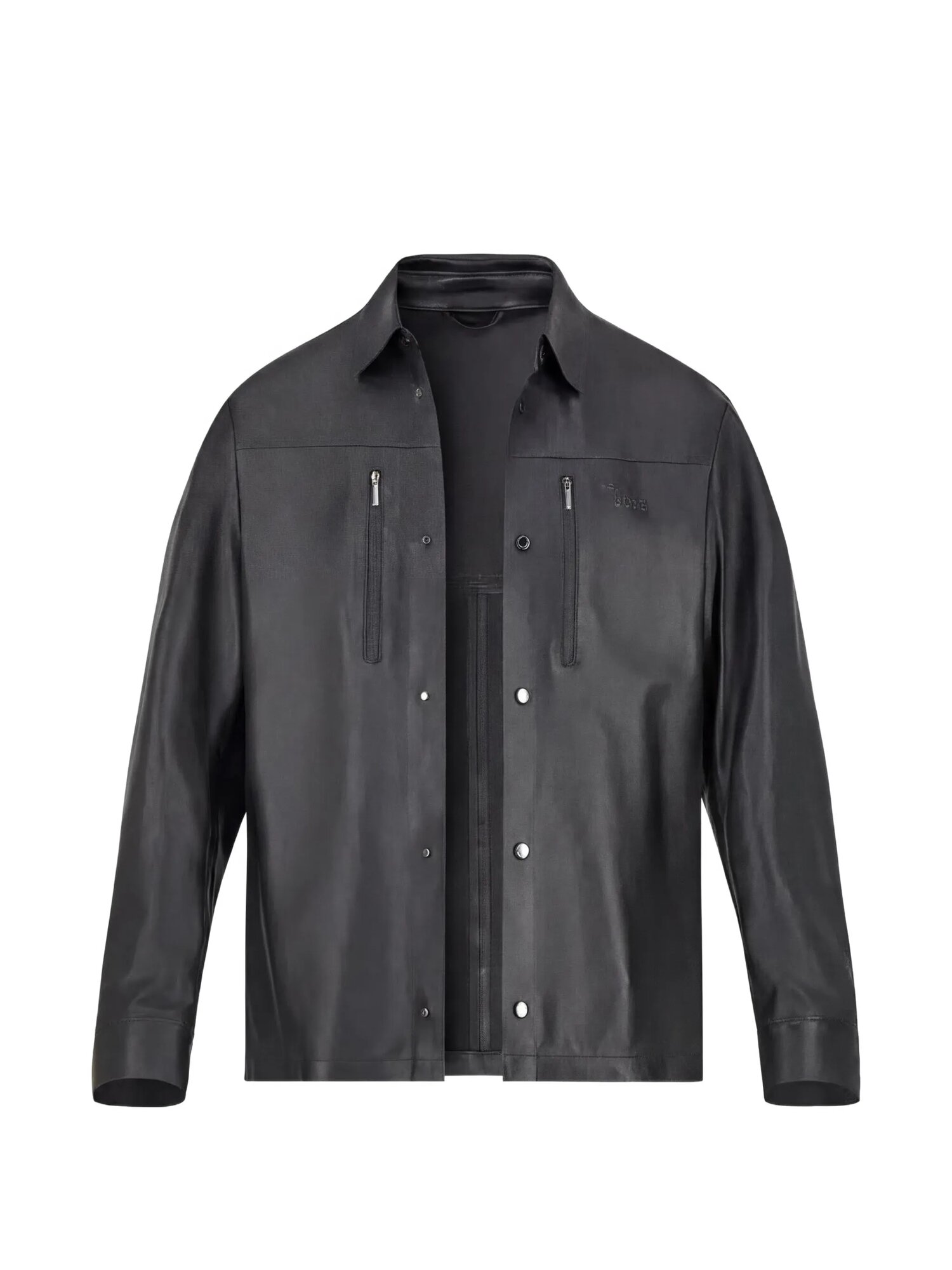 Куртка  Zip-pocket leather jacket