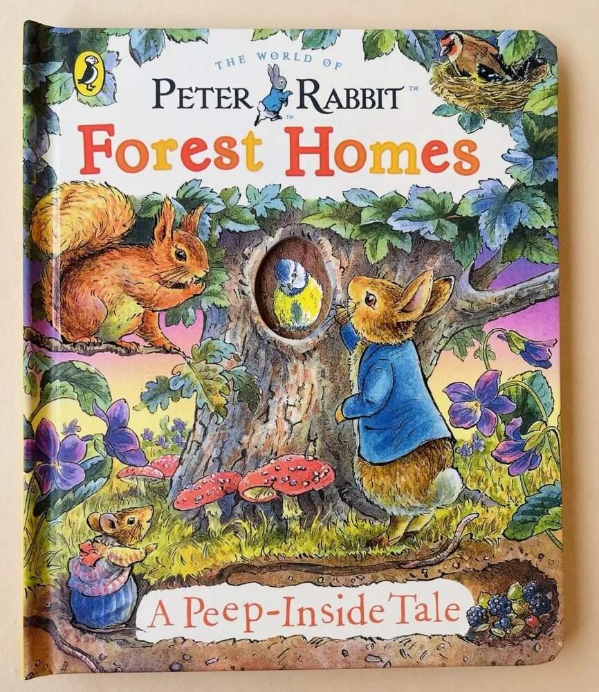 Peep Inside Peter Rabbit A Board book Colouring English Activity Story Book for Kids Новая модель 2025 | Potter Beatrix