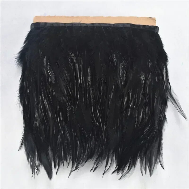 Перья фазана Xywae 1 метр Черный, Black
