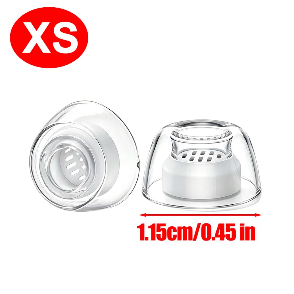 Силиконовые амбушюры для Huawei Freebuds Pro 5/4/3/2 BAPPSUS 1Pair, White - XS