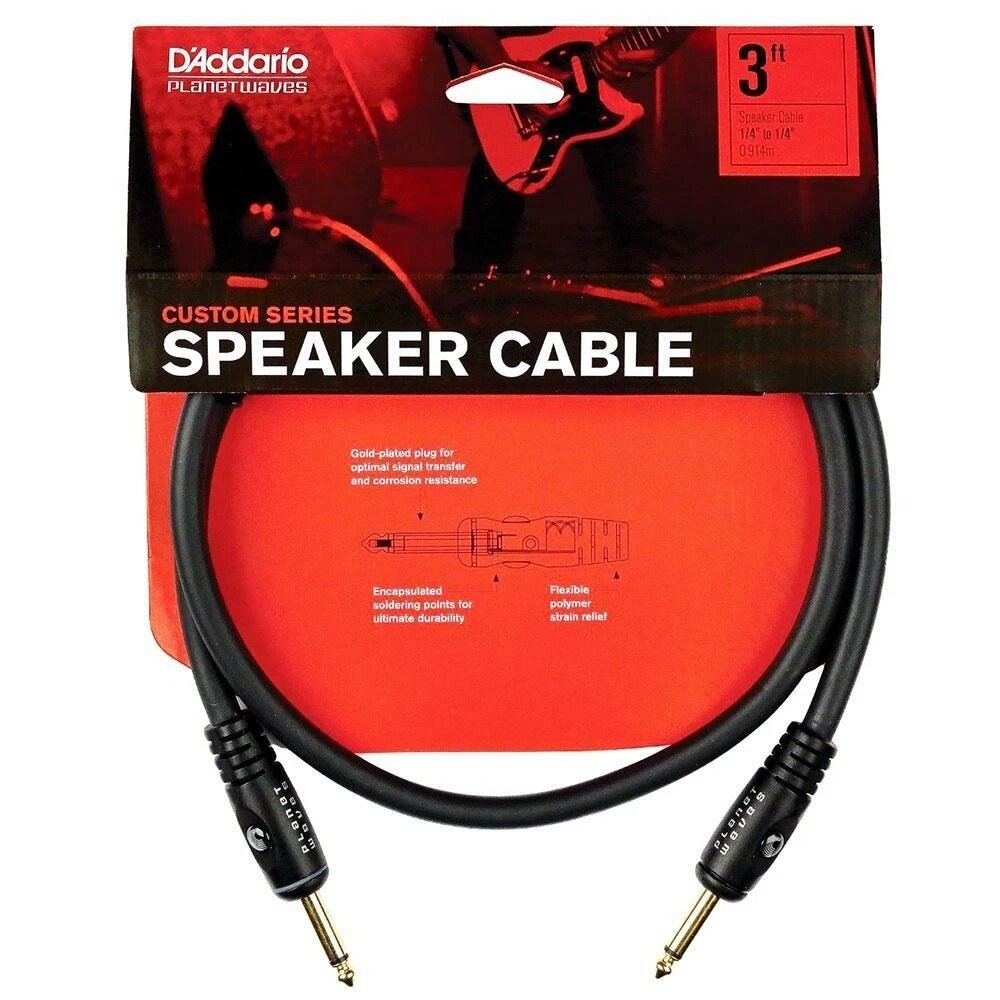 Акустический кабель, 91см, D'Addario PW-S-03 Custom Series