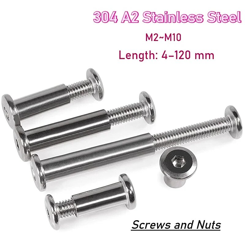 М2 М3 М4 М5 М6 М8 М10 Нержавеющая сталь Заклепки для мебели M6(D8mm)-2sets, 16mm