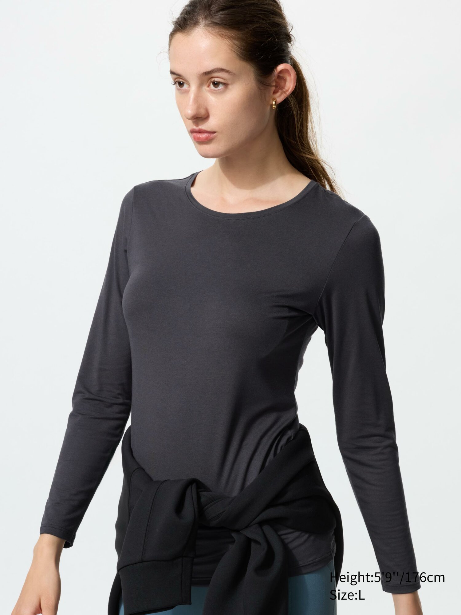 Футболка Women Heattech Crew Neck Long Sleeve T-shirt 469768/469742/460354/478938