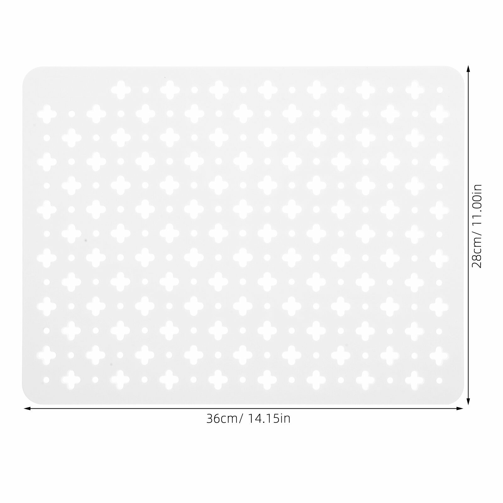 Доска Для Хранения С Треугольными Отверстиями Белая 36.00X28.00X0.50Cm