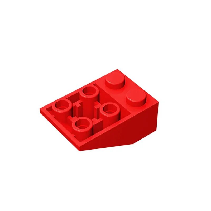 Красный LEGO Brick 2x4 Wedge