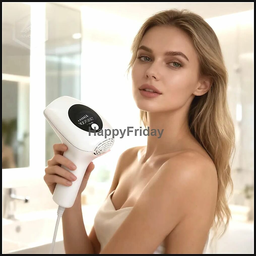 Фотоэпилятор для домашнего использования IPL, 800 нм, USB, слоновая кость