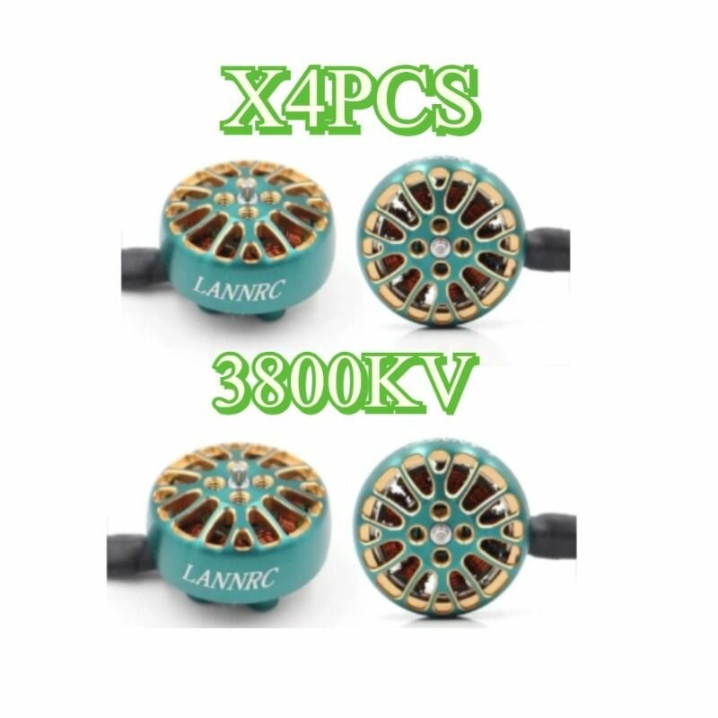 4 шт. LANNRC 1404 PLUS 4600KV /3800KV бесщеточный двигатель 2 4S Lipo, диаметр вала 1,5 мм
