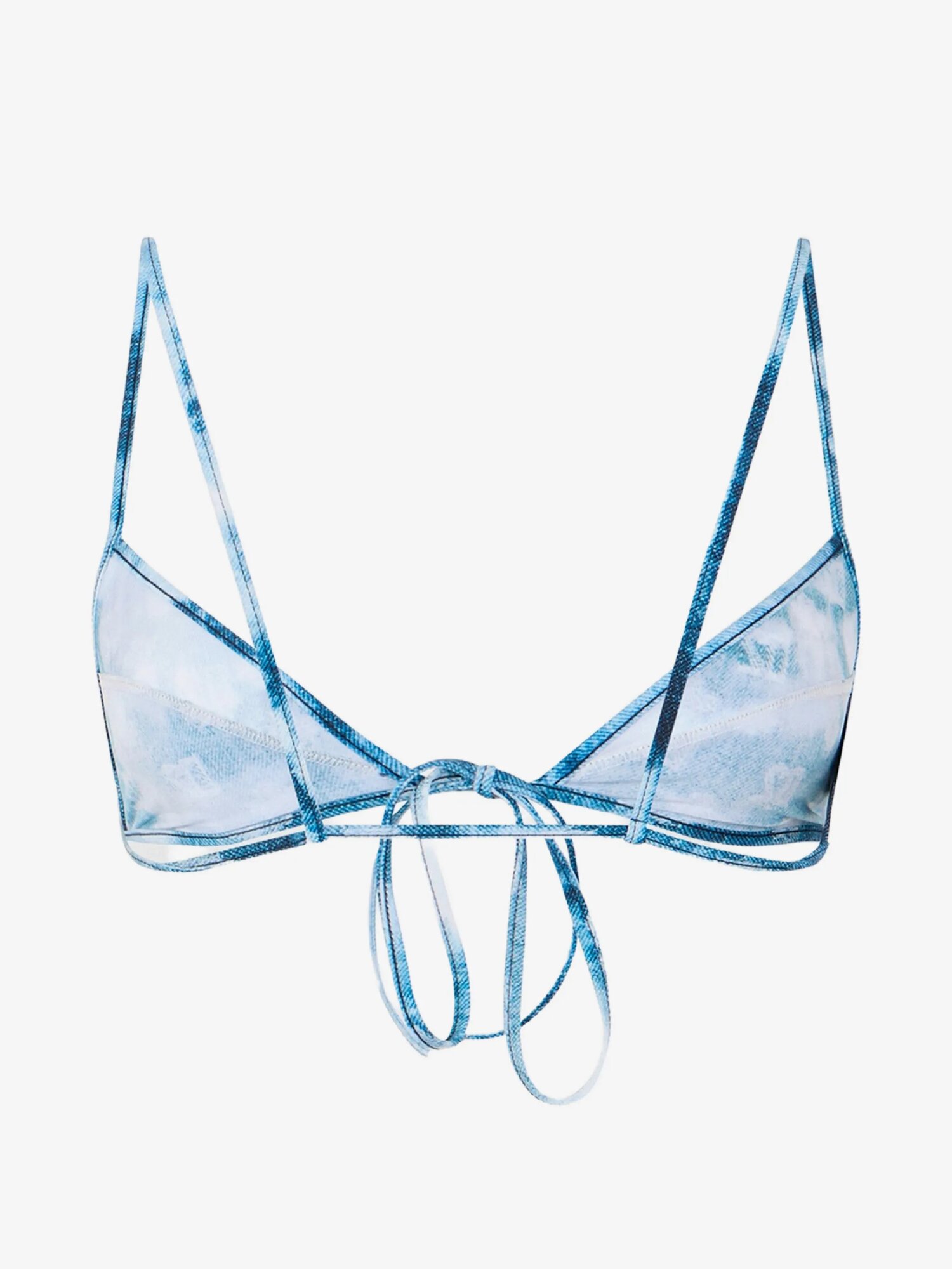 Топ DSQUARED2 D2 monogram triangle top, размер 40 — фото 1