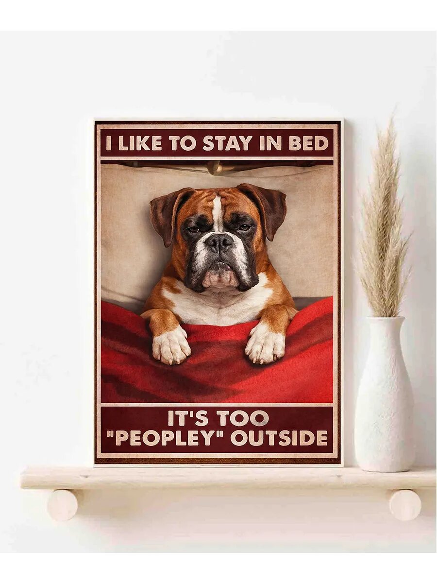 Боксер, Stay In Bed, Плакат 30x42см