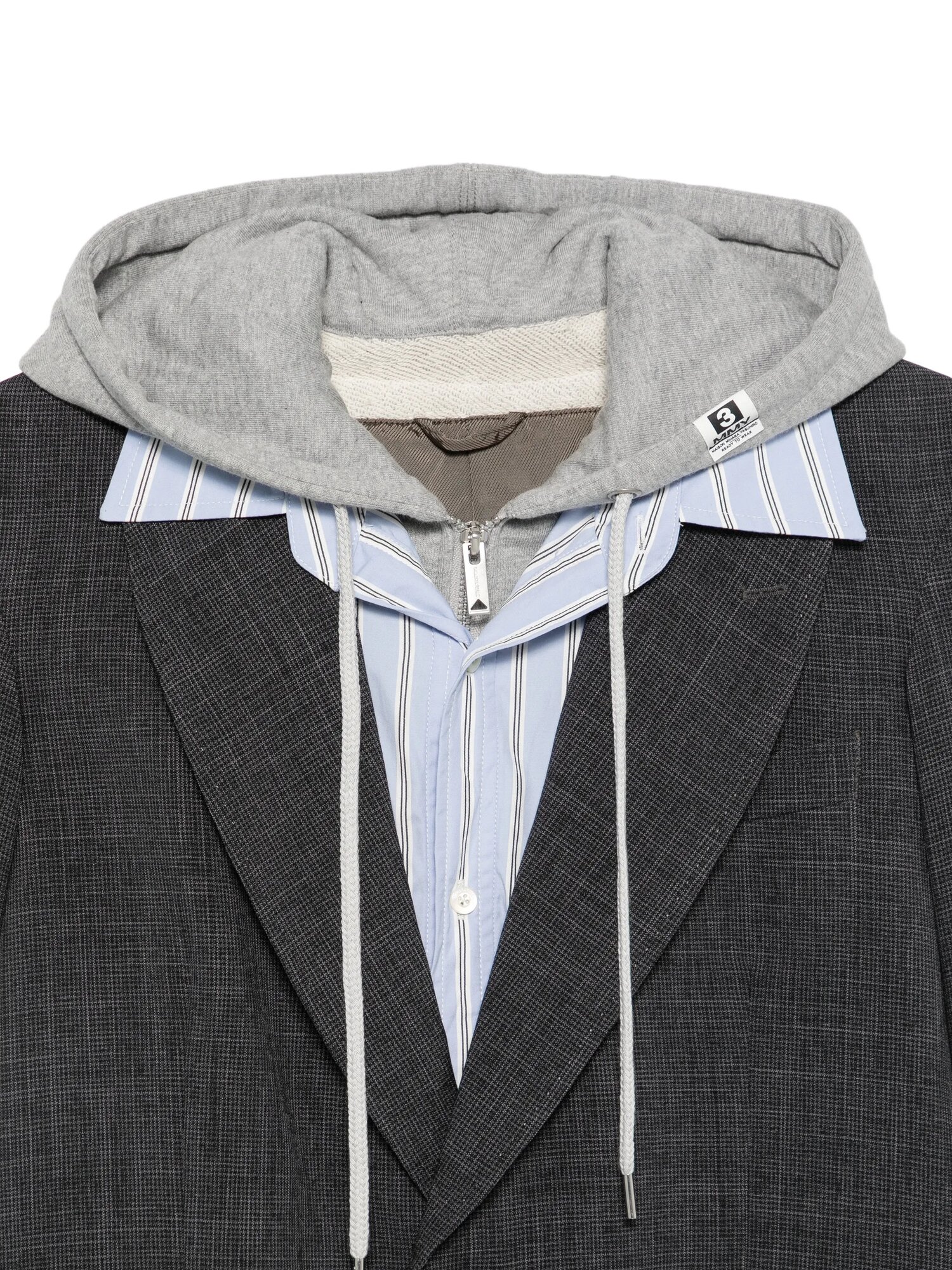 Пиджак MAISON MIHARA YASUHIRO Layered hooded blazer, размер 36 — фото 1
