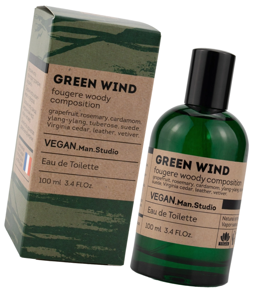 Туалетная вода Дельта парфюм Веган Мен Грин Винд для мужчин 100 мл - Delta Parfum Vegan Green Wind