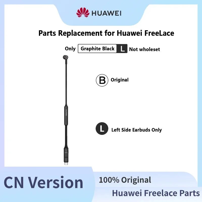 Оригинальный левый/правый наушник HUAWEI FreeLace One Black L