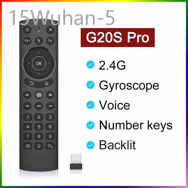 G20S PRO голосовой пульт дистанционного управления с подсветкой 2.4G Беспроводная воздушная мышь с гироскопом G20SPRO контроллер для X96 H96 MAX X96Q Tanix W2 T95 для ТВ-приставки с голосовым управлением с подсветкой кнопок