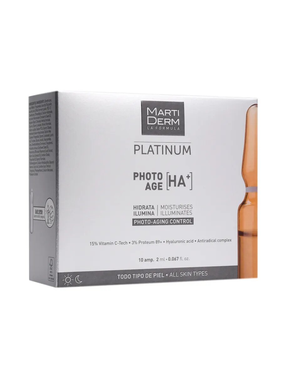 Martiderm platinum ампулы коррекция фотостарения гиалуроновая кислота+ 2 мл 10 шт.