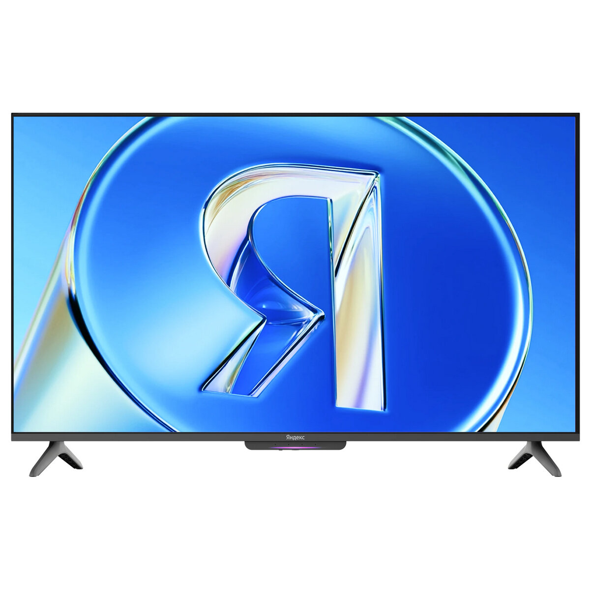 Телевизор VA Yandex ТВ Станция Бейсик QLED, 55", 4K UHD (3840x2160), 60Гц, Черный (YNDX-00080)