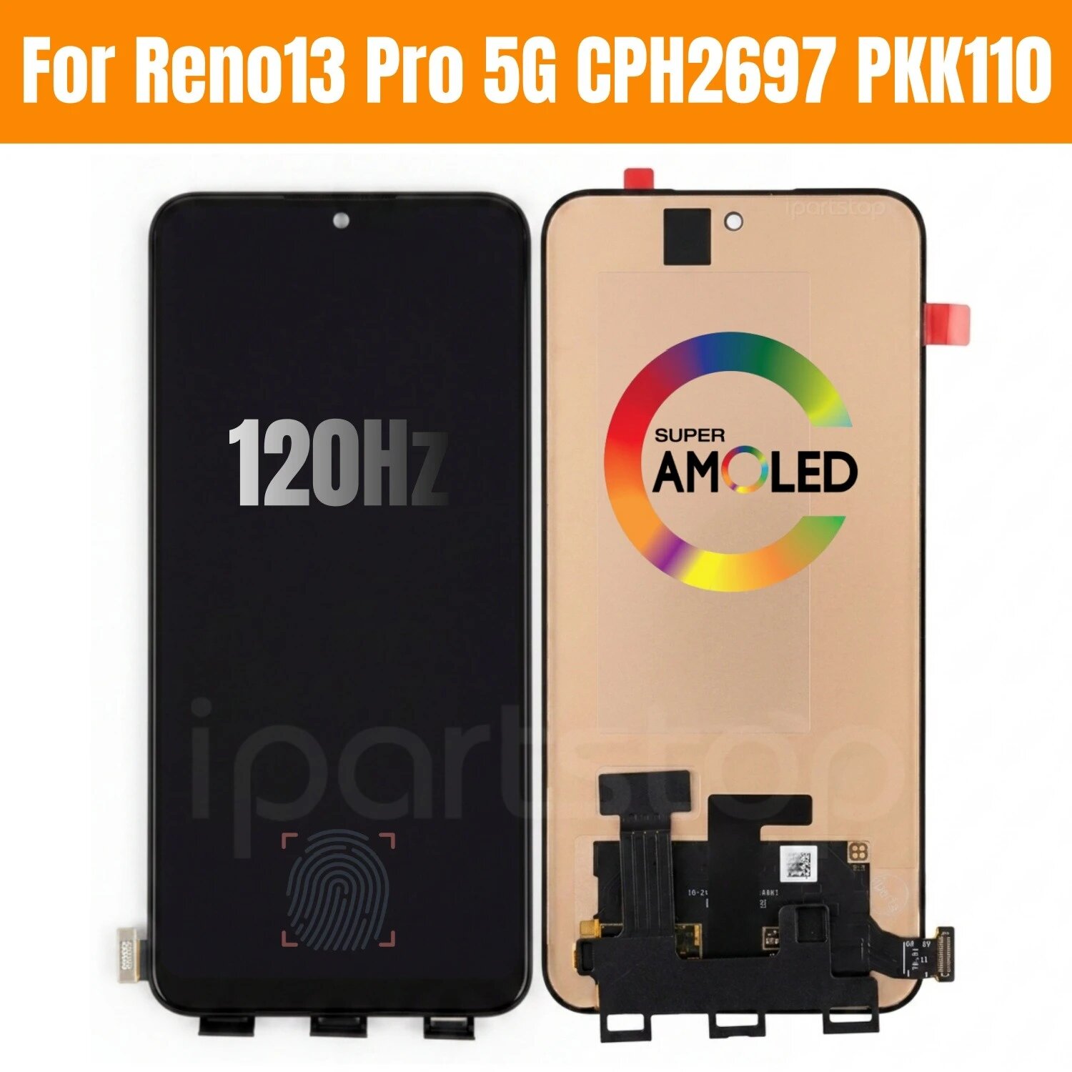 Запасной AMOLED-дисплей для Oppo Reno 13 Pro 5G CPH2697 PKK110, сенсорный экран 120 Гц в сборе, OEM, все функции