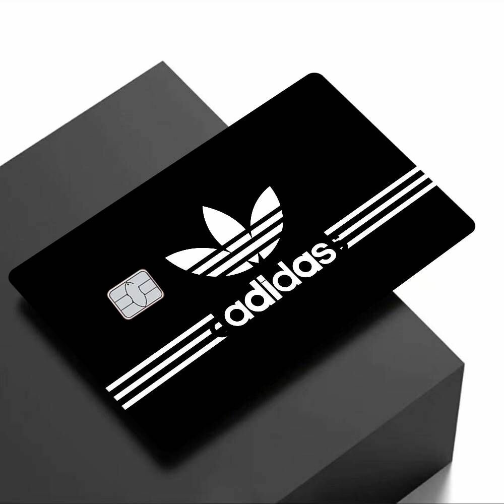 Адидас Adidas Наклейка для банковской карты стикер на банковскую карту наклейка на карту стикер для карты