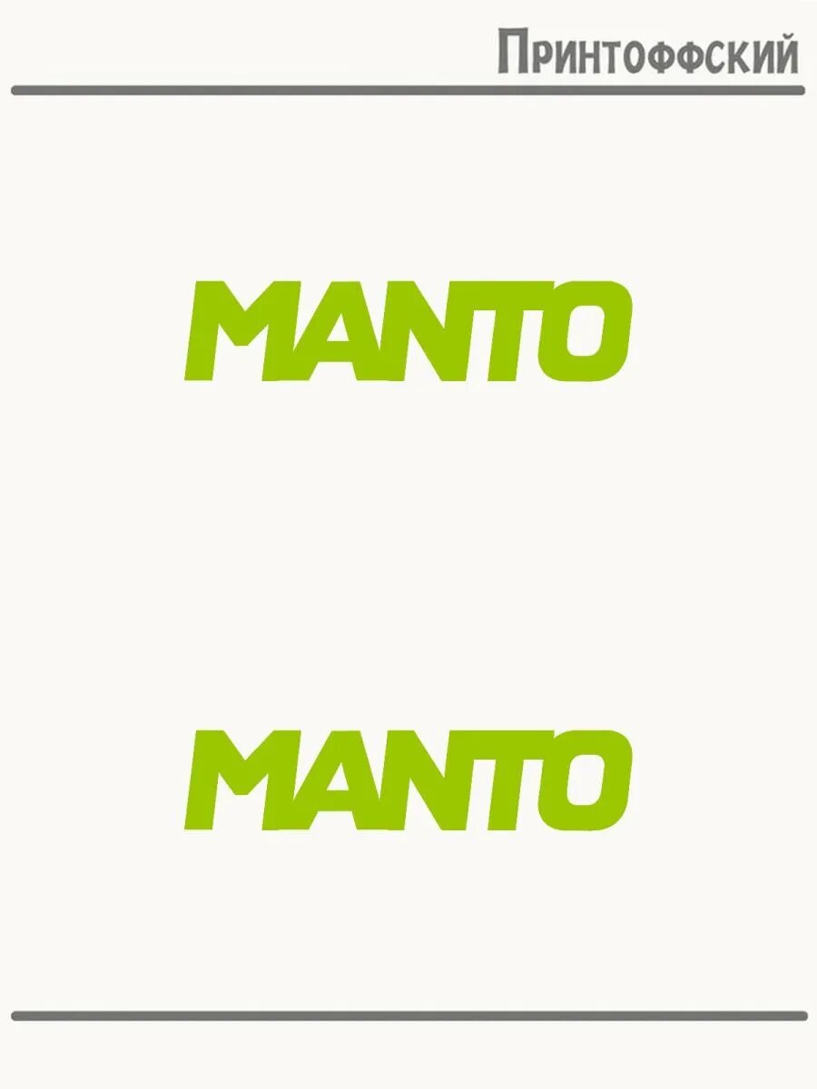 2-е (Две) Термонаклейки c принтом манто manto