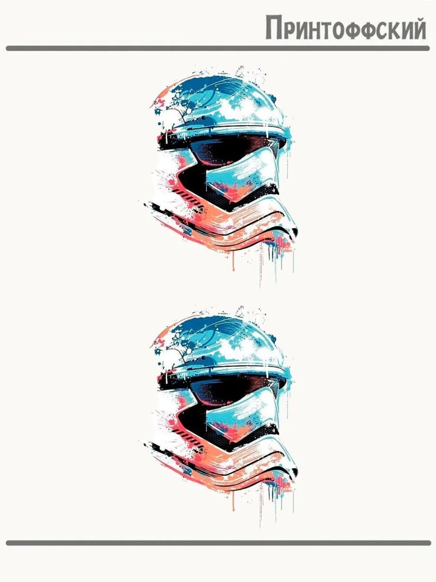 2-е (Две) Термонаклейки звездные войны star wars