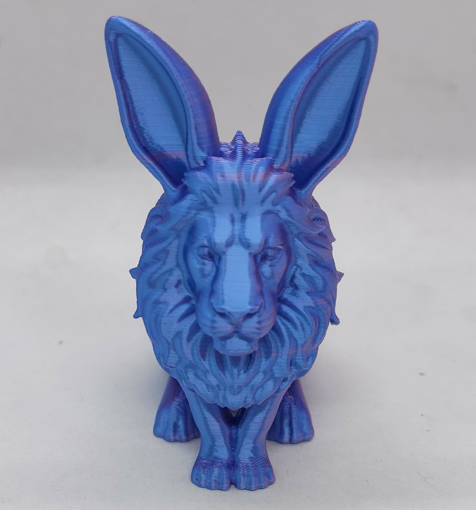 Фигурка интерьерная, 3D -Черемша, голубо-фиолетовый
