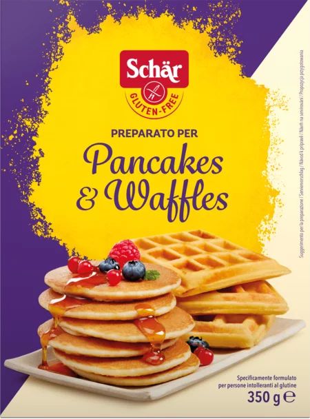 Безглютеновая мука для выпечки блинов и вафель Schar Mix Pancakes & Waffles, 2 шт x 350 г