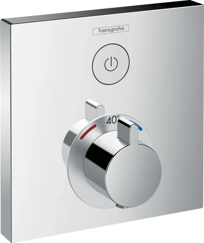 Термостатический смеситель встраиваемый Hansgrohe ShowerSelect 15762000 С внутренней частью, латунный, настенный, хром, глянцевый