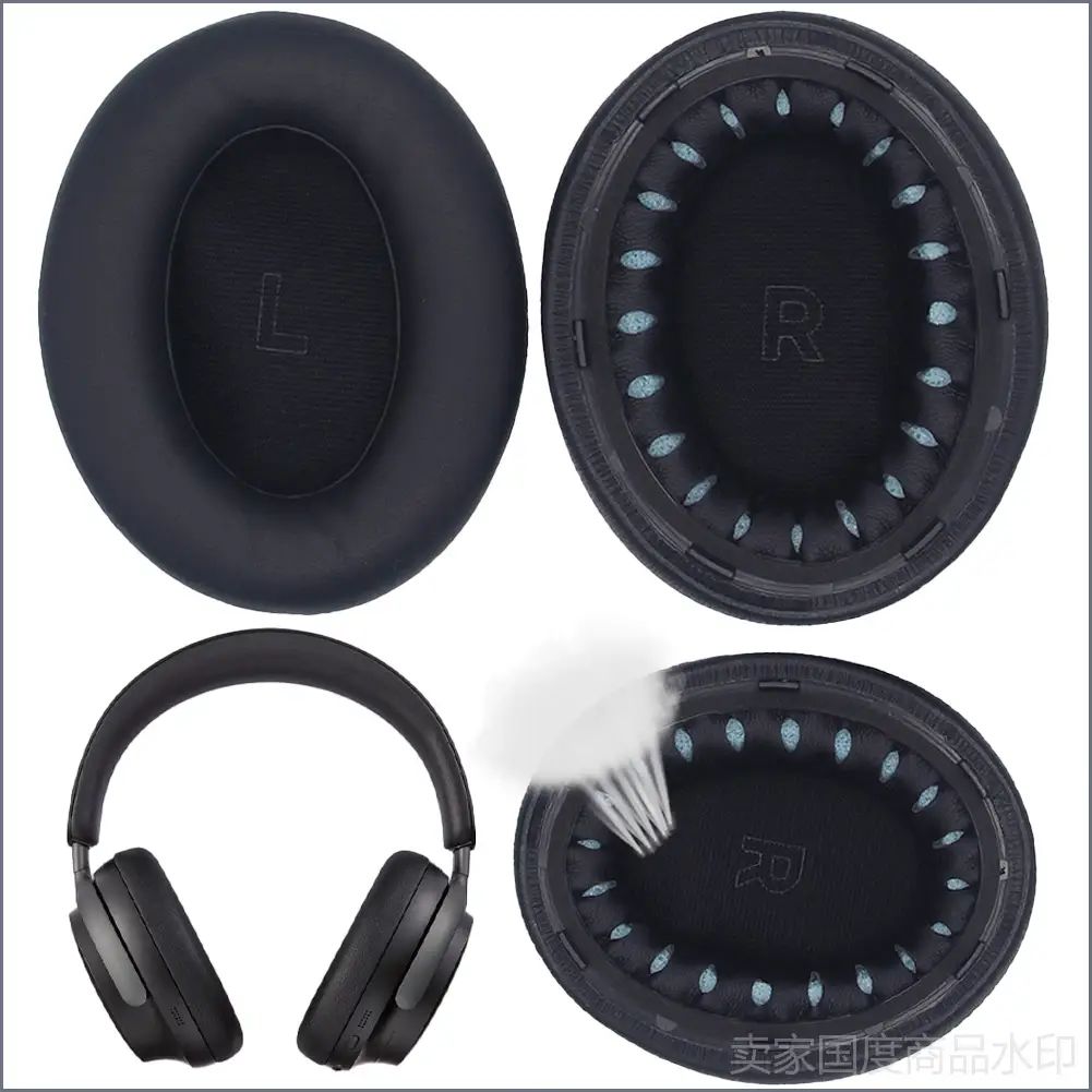 Чехол для беспроводных наушников Bose QC Ultra, черный, из искусственной кожи