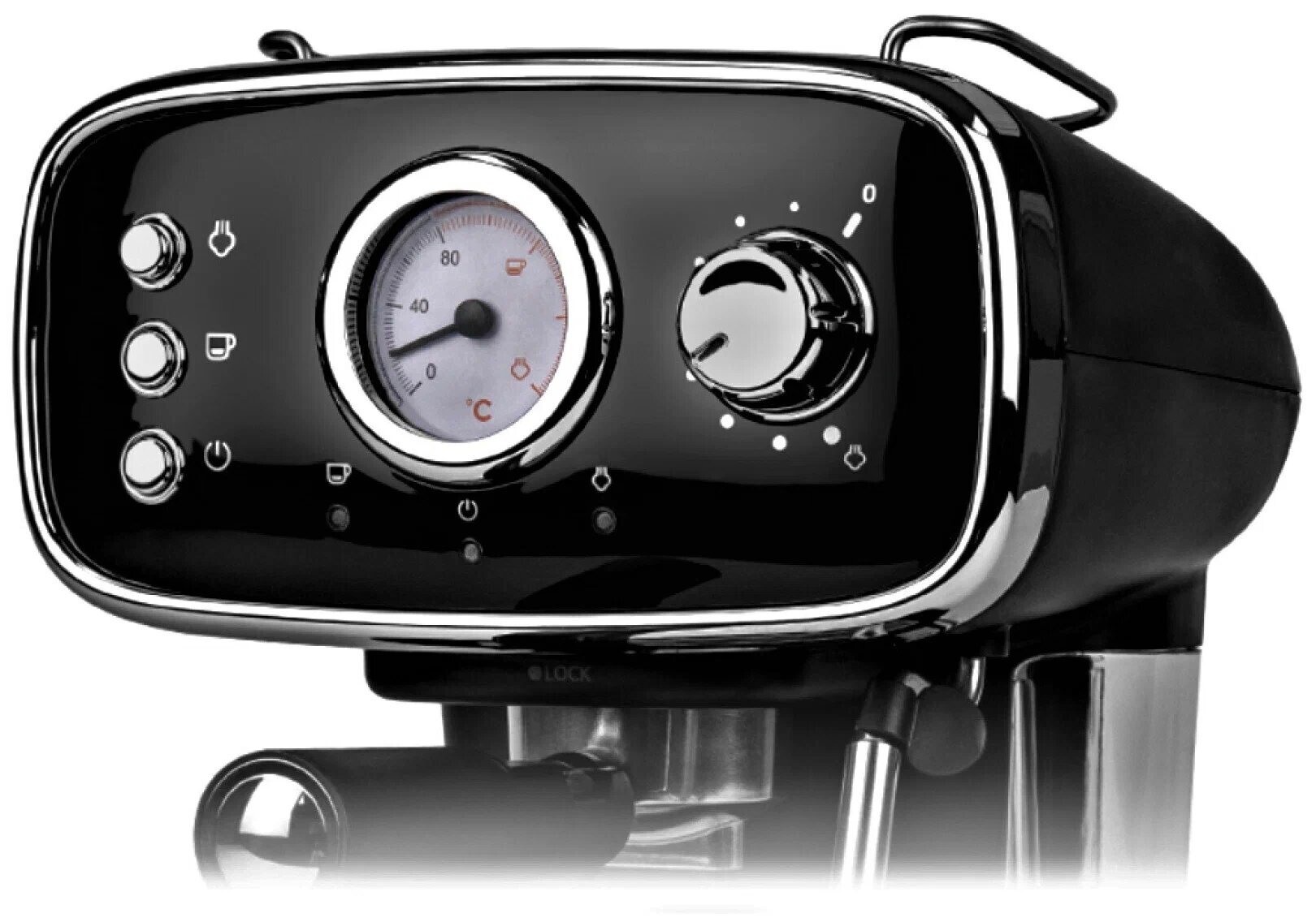 Кофеварка CENTEK CT-1165, с капучинатором, рожкова