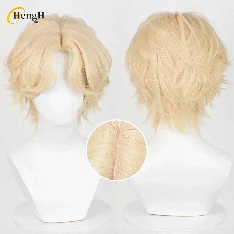 Синтетический парик Молочно-Золотой, Цвет: Wig A Only