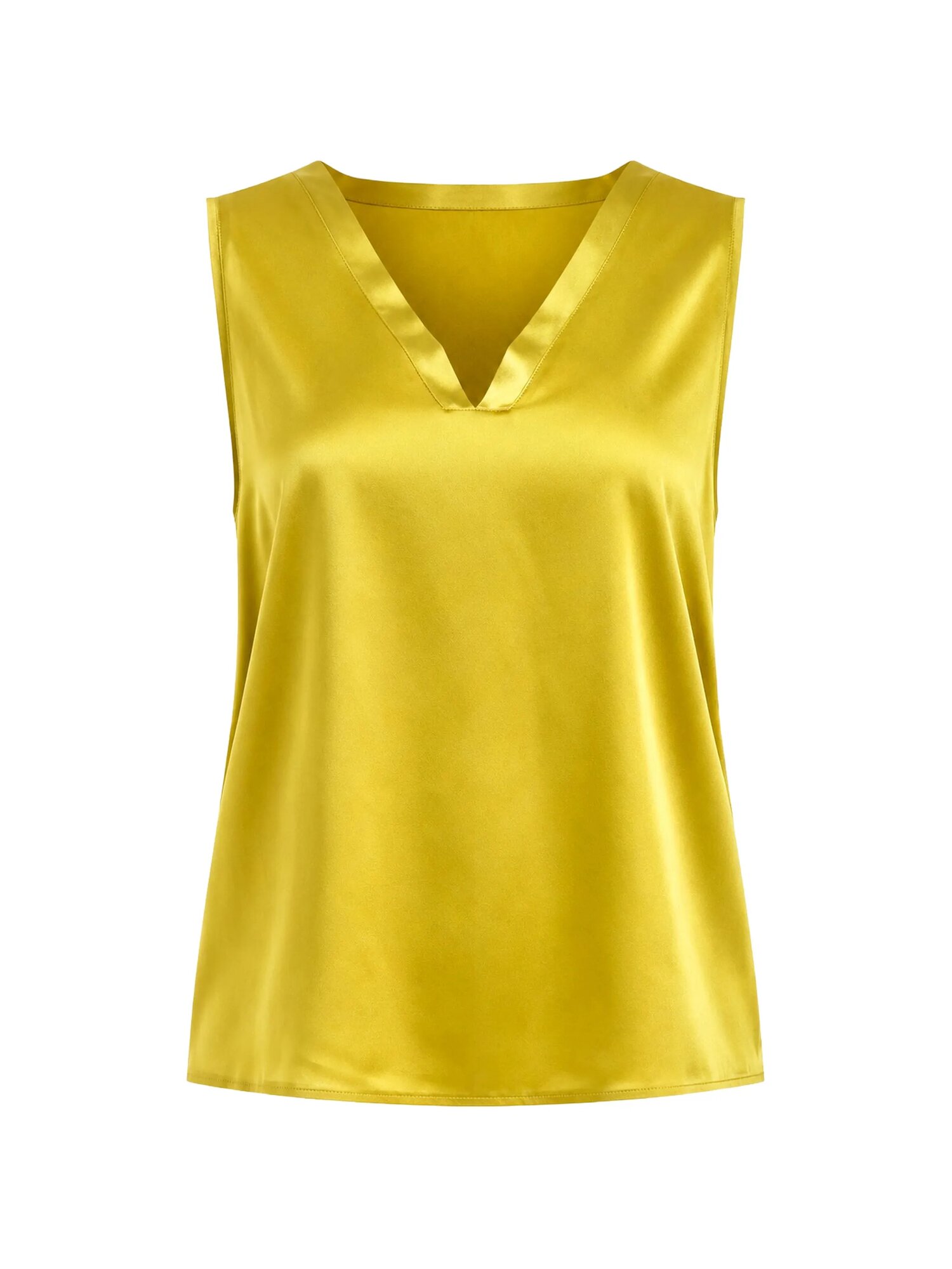 Топ Satin-finish V-neck top