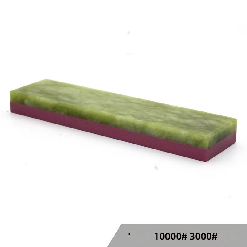 Точильный камень из натурального агата двусторонний 3000/10000, размер 100x25x10 мм для заточки и полировки кухонной утвари