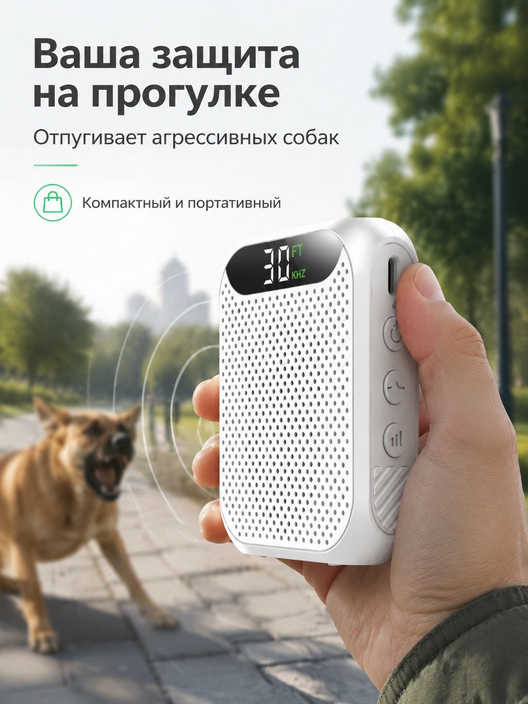 Ультразвуковой антилай для собак интеллектуальный
