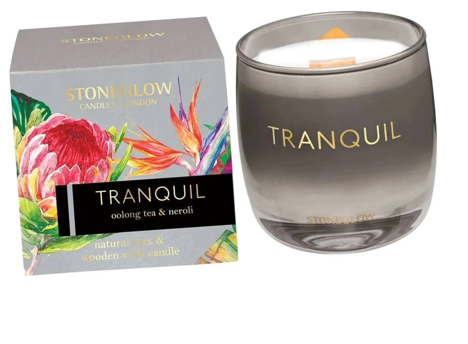 Свеча ароматизированная Stoneglow Neroli and Oolong Tea 240 гр - Чай Улун Нероли