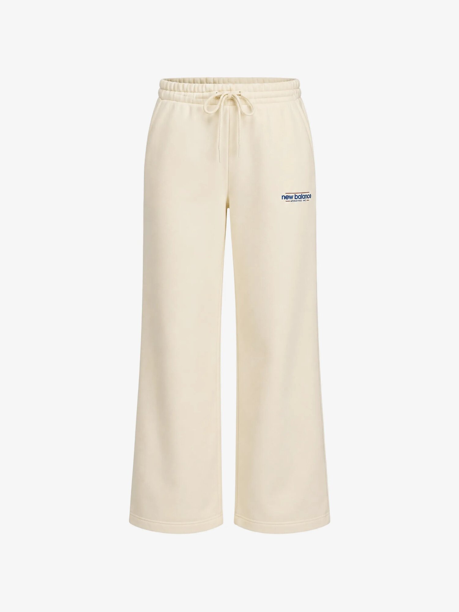 Брюки New Balance Logo-print track pants, размер M, белый