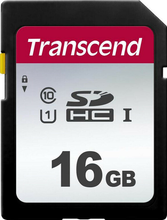Карта памяти Transcend 300S 16Gb SDHC UHS-I U1 (95/10 MB/s)