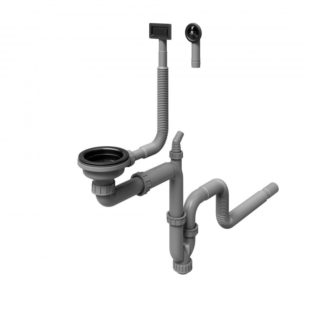 Арматура сливная MILACIO MCU.015. TB total black