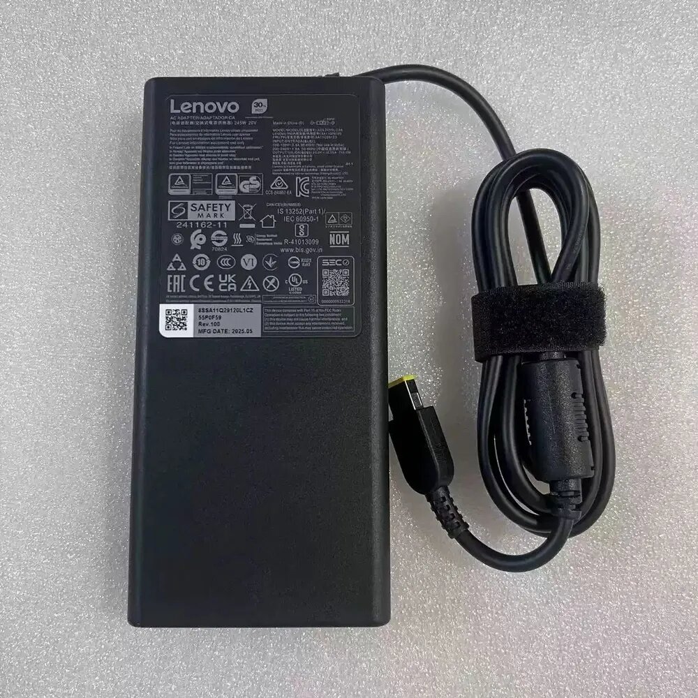 Адаптер блок питания для ноутбука (ADL245SLC3A) Lenovo Legion 20V / 12.25A / 245W, квадратный разъём