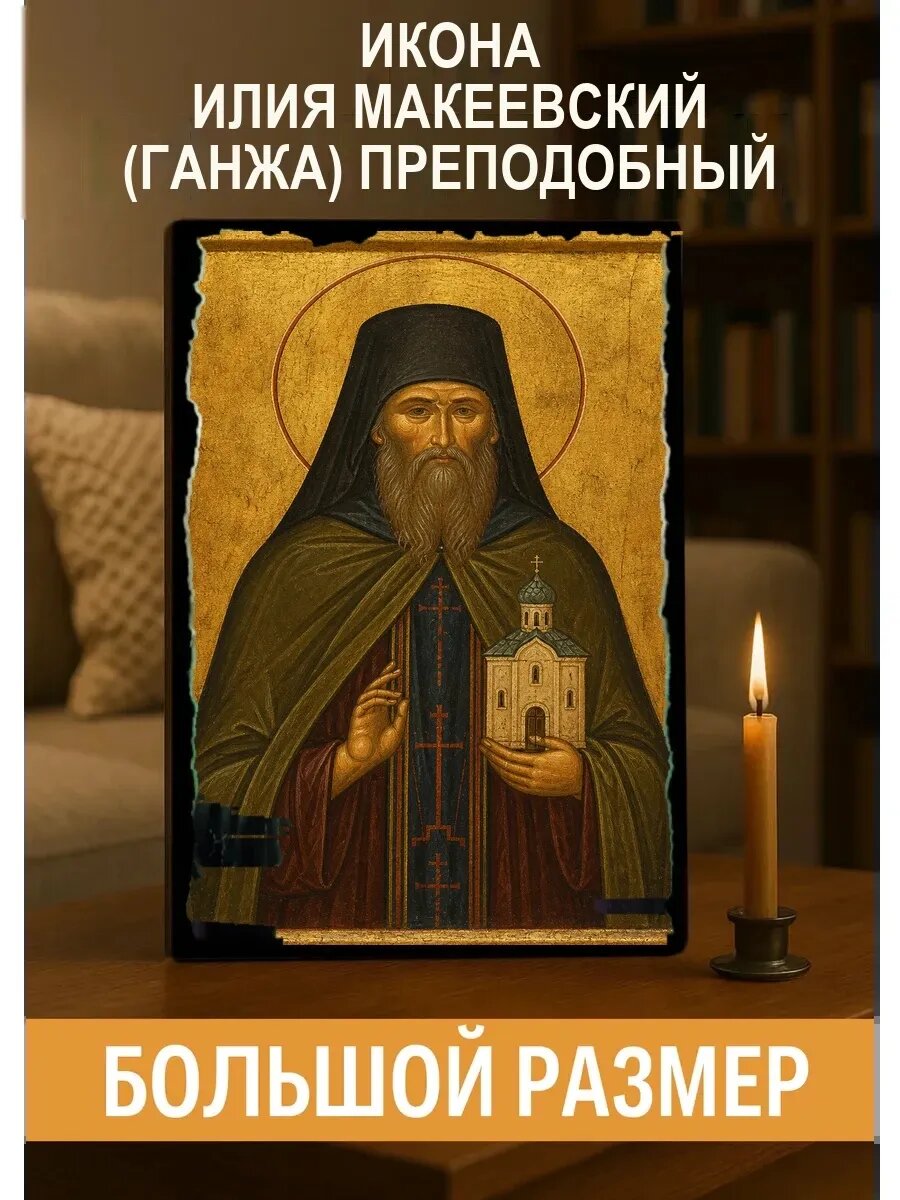 Икона Илия Макеевский, на дереве, 30×40 см, освящённая, ручная работа