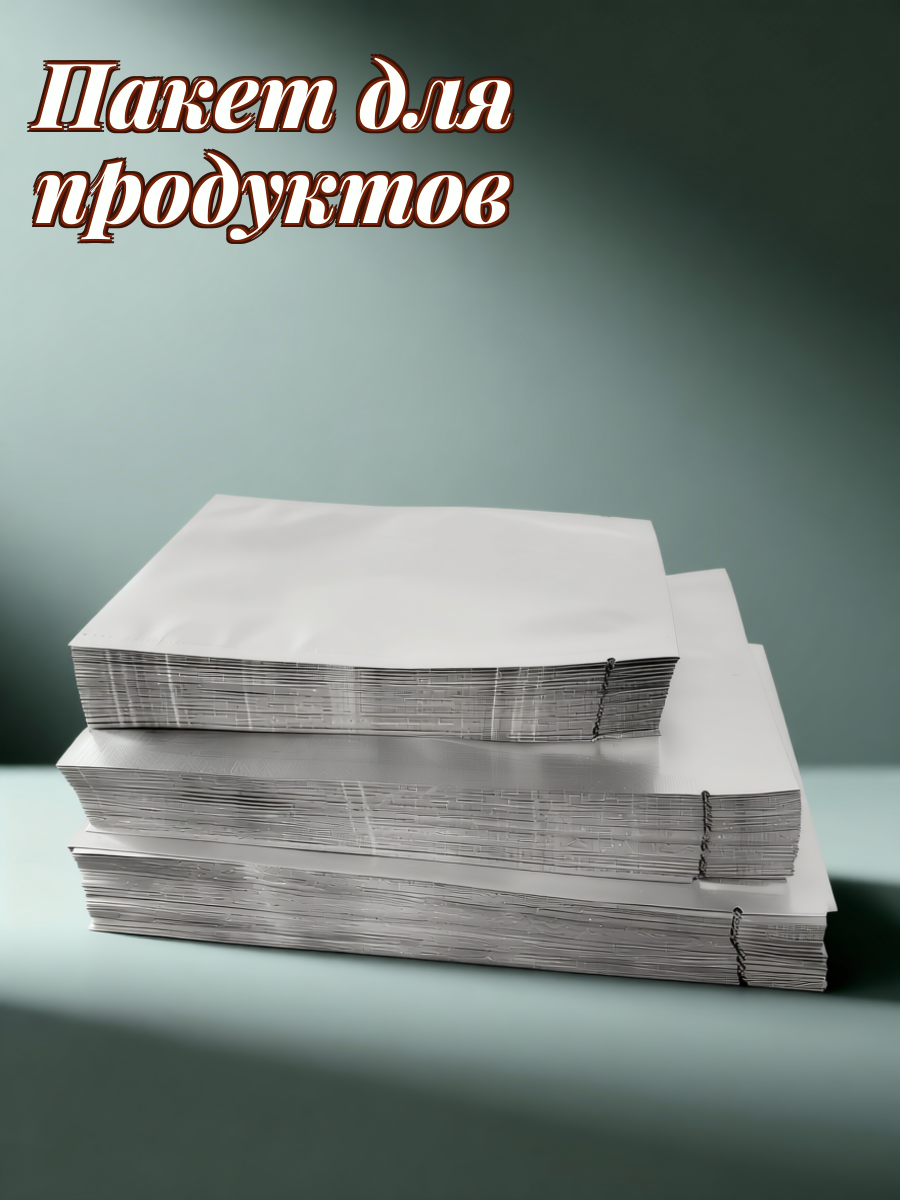 100 Штук Серебряных Пакетов Из Милара Для Упаковки Продуктов 12x8x0 15 Cm