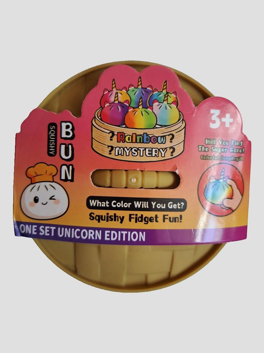 Dumpling Unicorn. Сквиш антистресс в корзинке, единорог, мягкая игрушка