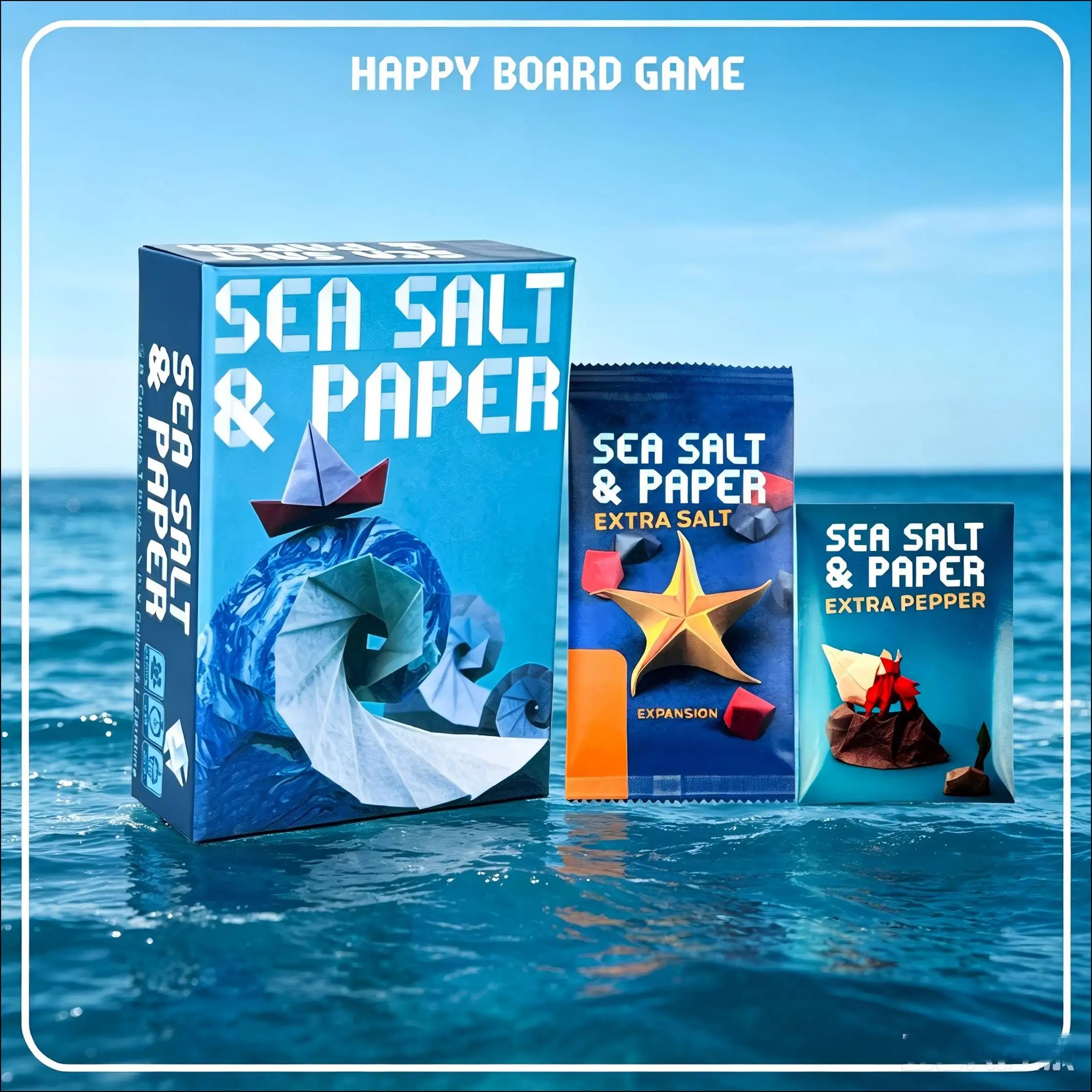 Настольная игра "SEA SALT PAPER": EXTRA SALT, PEPPER. Семейная стратегия для вечеринок, подарок на праздник. Новейшее издание.