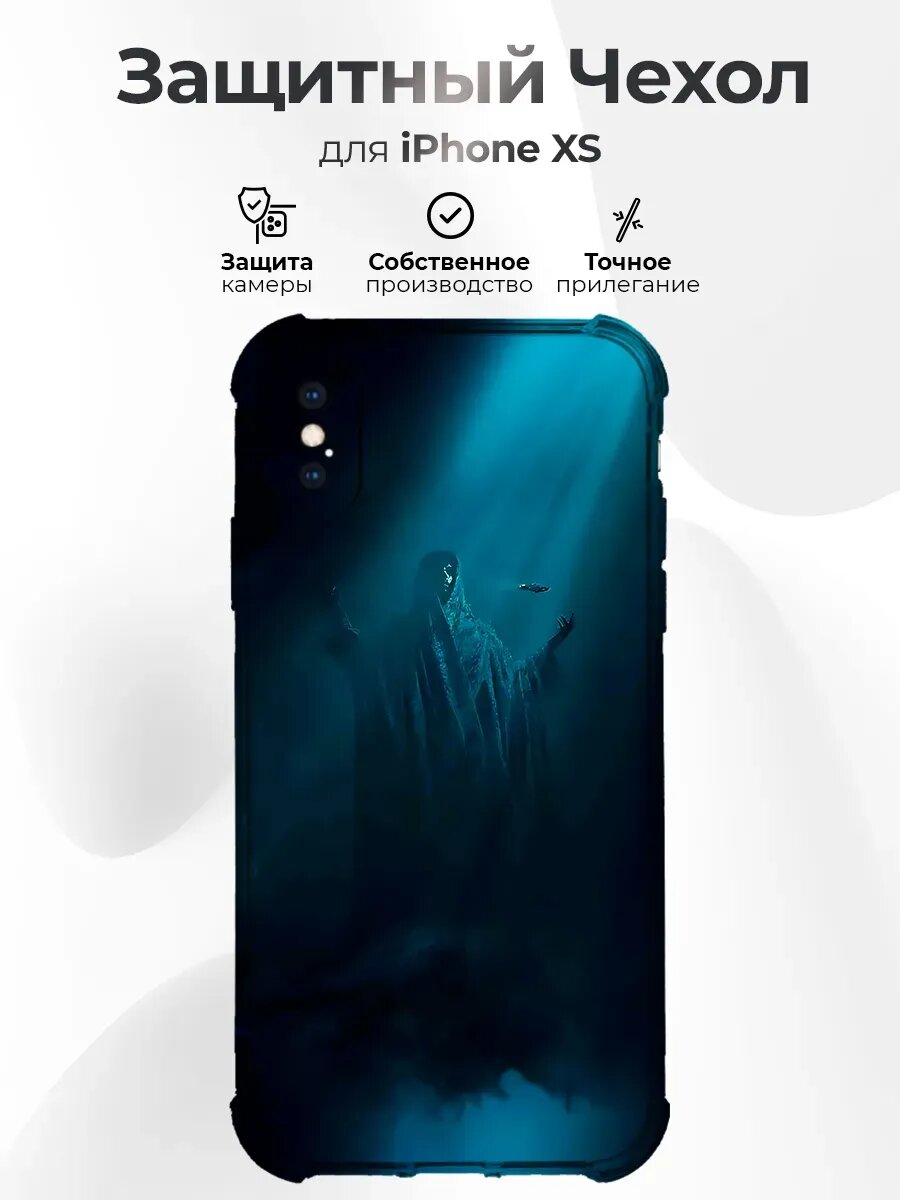 Чехол на IPHONE XS силиконовый с принтом Фараон