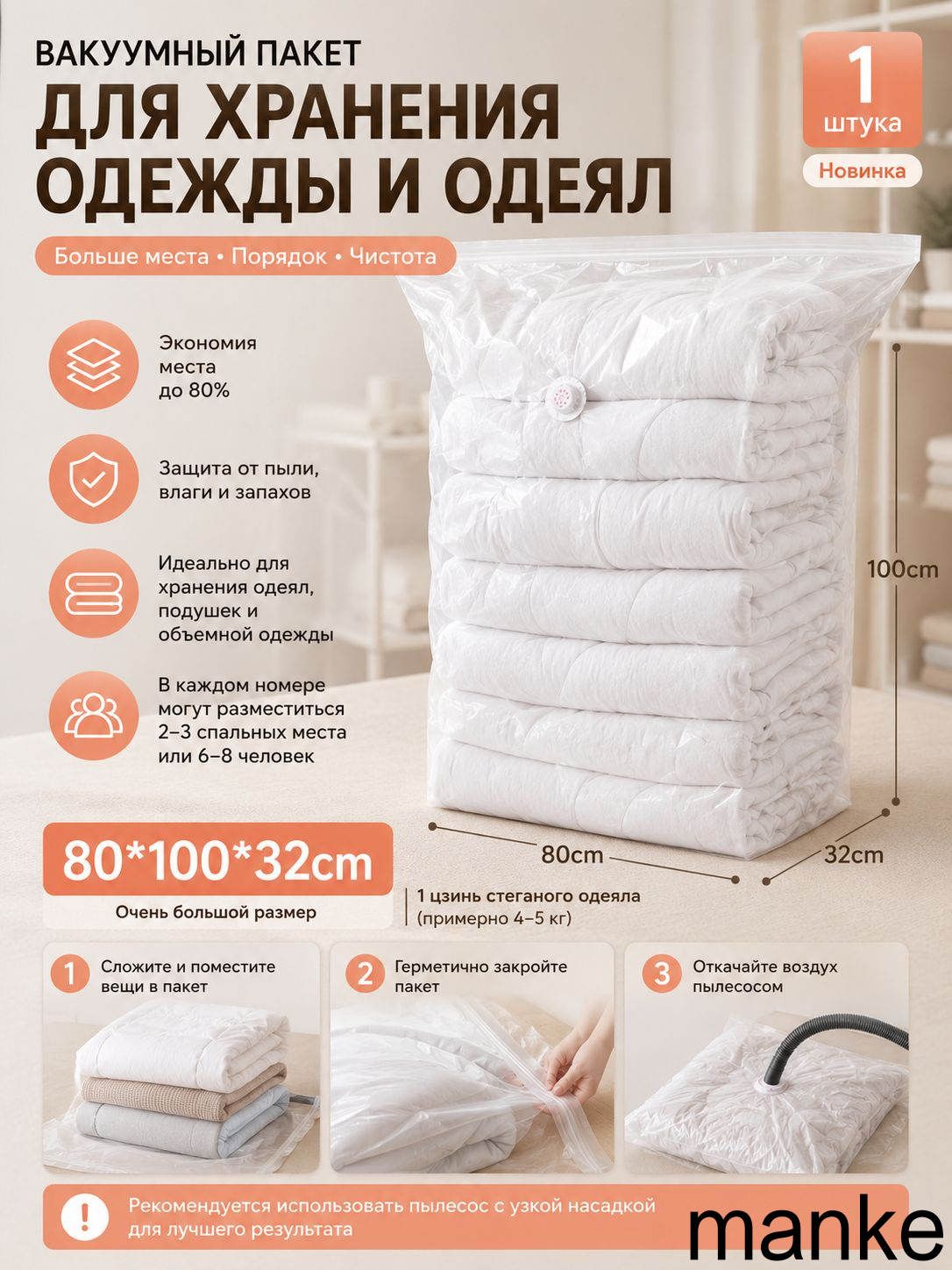 Одежда, одеяла, вакуумные компрессионные мешки, утолщенные герметичные упаковочные пакеты
