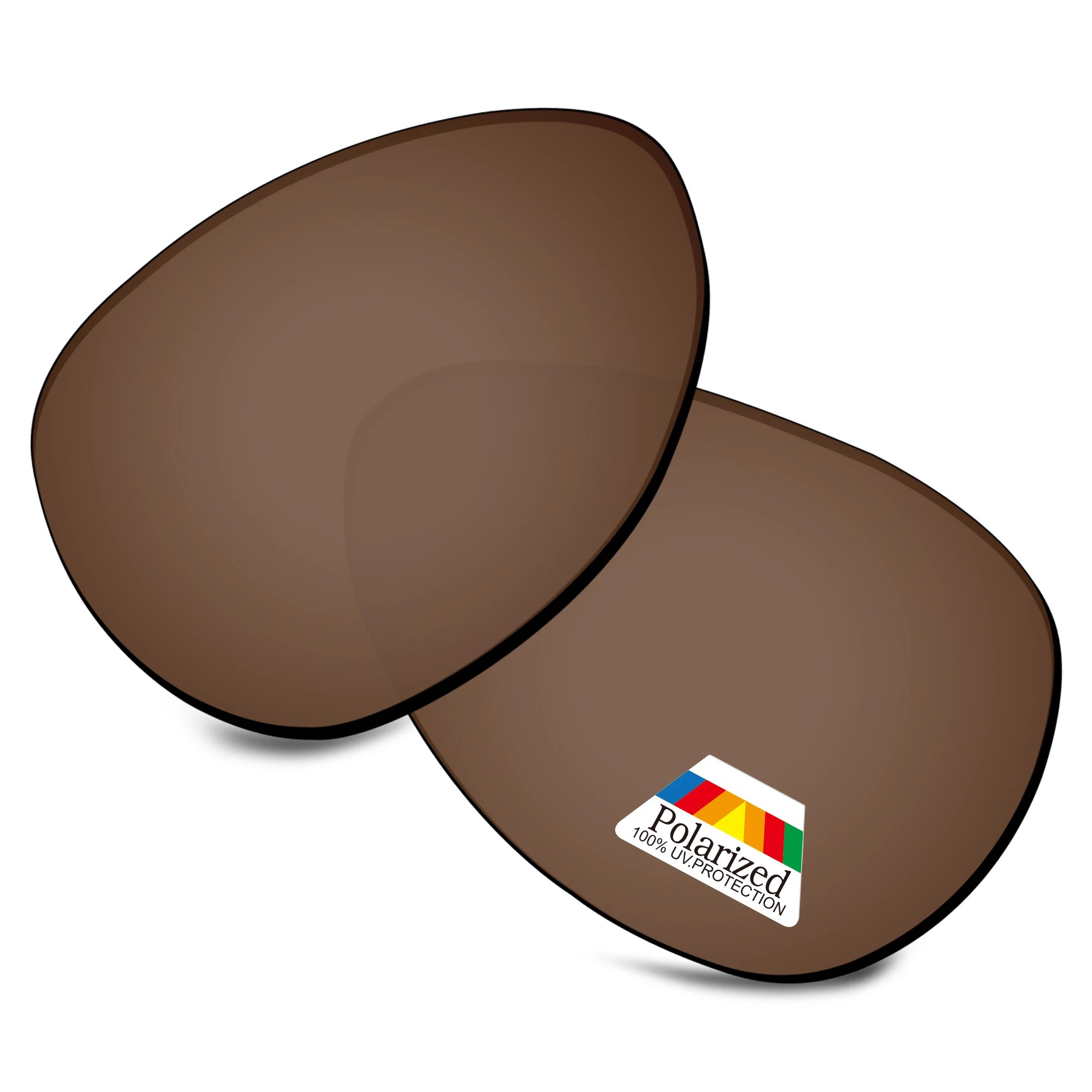 Rarayvix Поляризованные линзы для очков Smith Serpico Cinnamon Brown, Коричневый