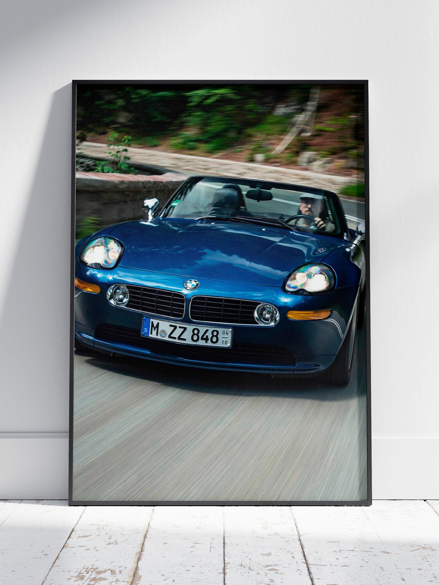 Плакат на стену для интерьера Легенды Авто (БМВ Z8 - BMW Z8 2) - Постер по машине формата A3 (30x42 см)