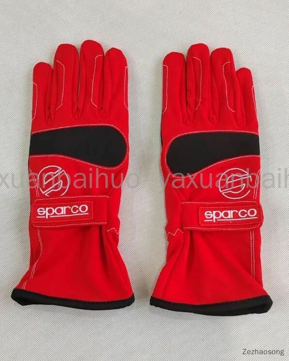Перчатки для картинга Sparco F1 из хлопка — защитные гоночные перчатки для мотоциклов, велосипеда, размер XXS–XL
