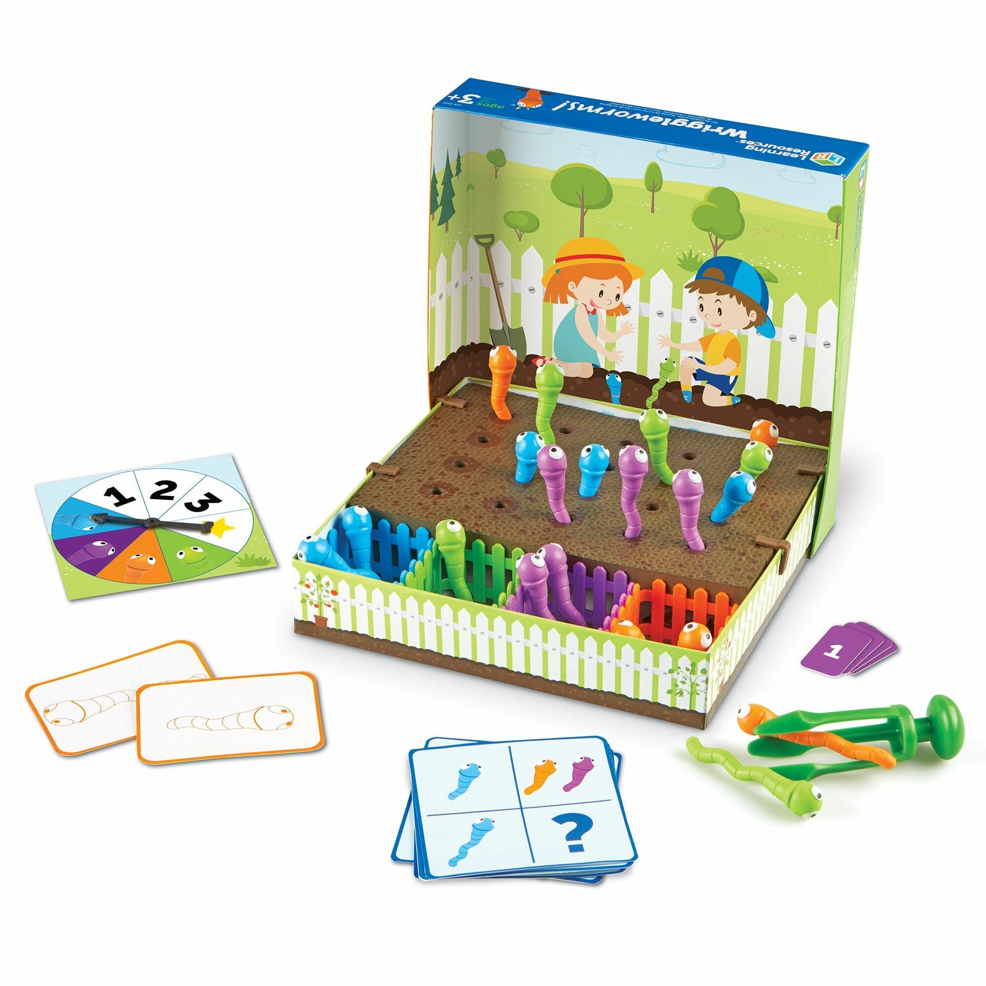 Развивающая игрушка Learning Resources - Набор для развития мелкой моторики "Червячки", 47 эл. - LER5552