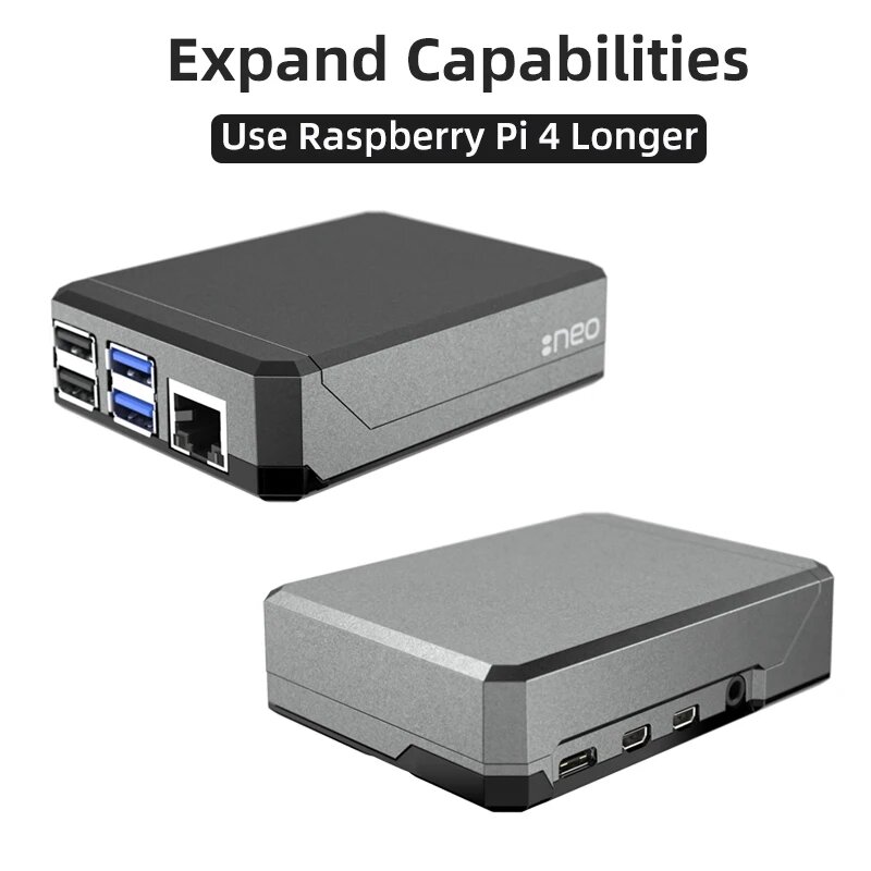 Корпус + PWM Fan HAT для Raspberry Pi 4, Case Fan — фото 1