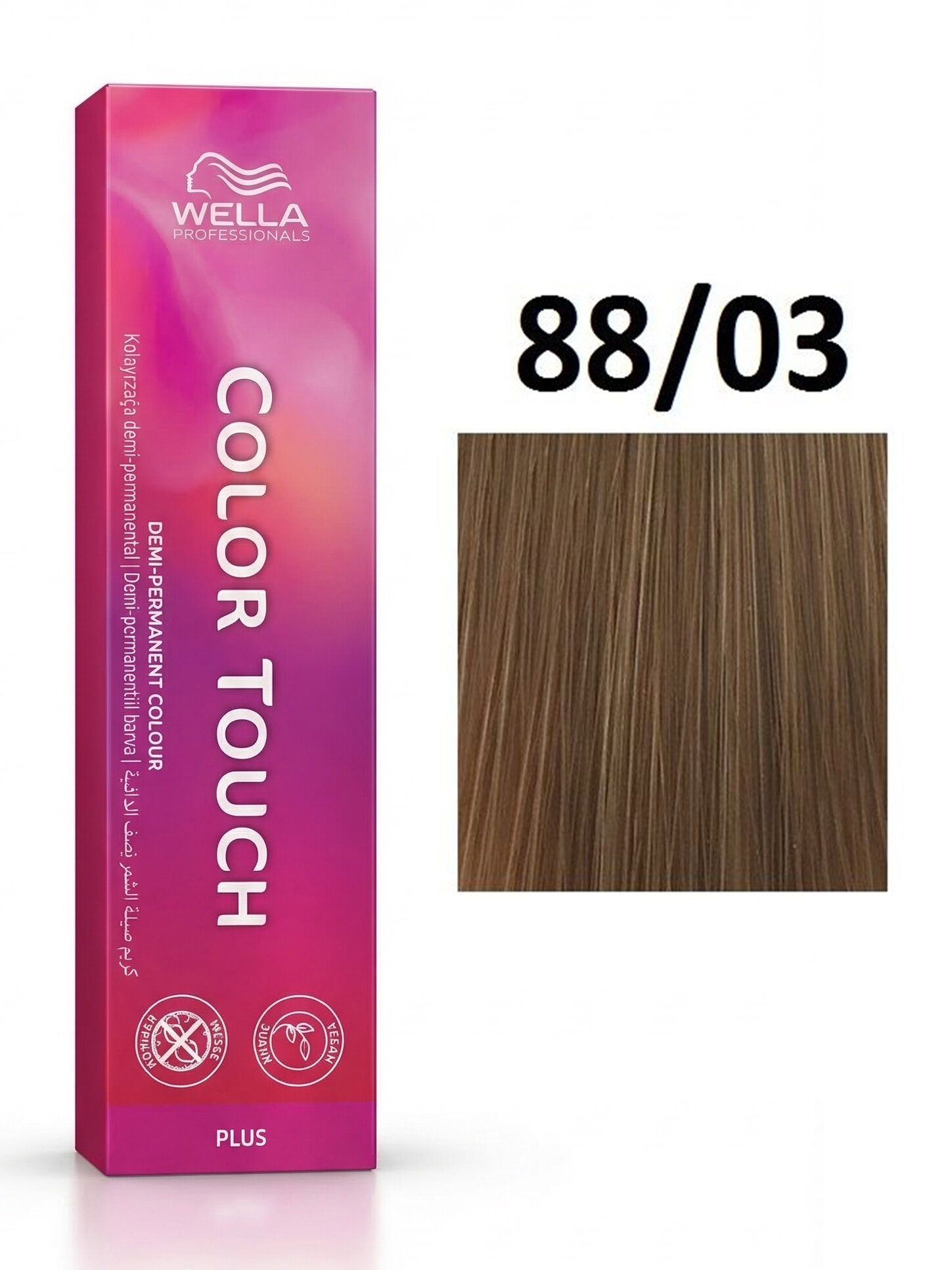 Wella Professionals Color Touch Plus Оттеночная крем-краска 88/03 имбирь, 60 мл